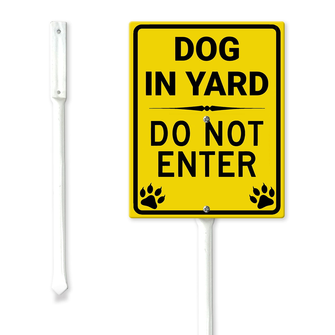 SRongmao Dog in Yard Do Not Enter Sign with Stakes 7x8.8inch Sturdy ...