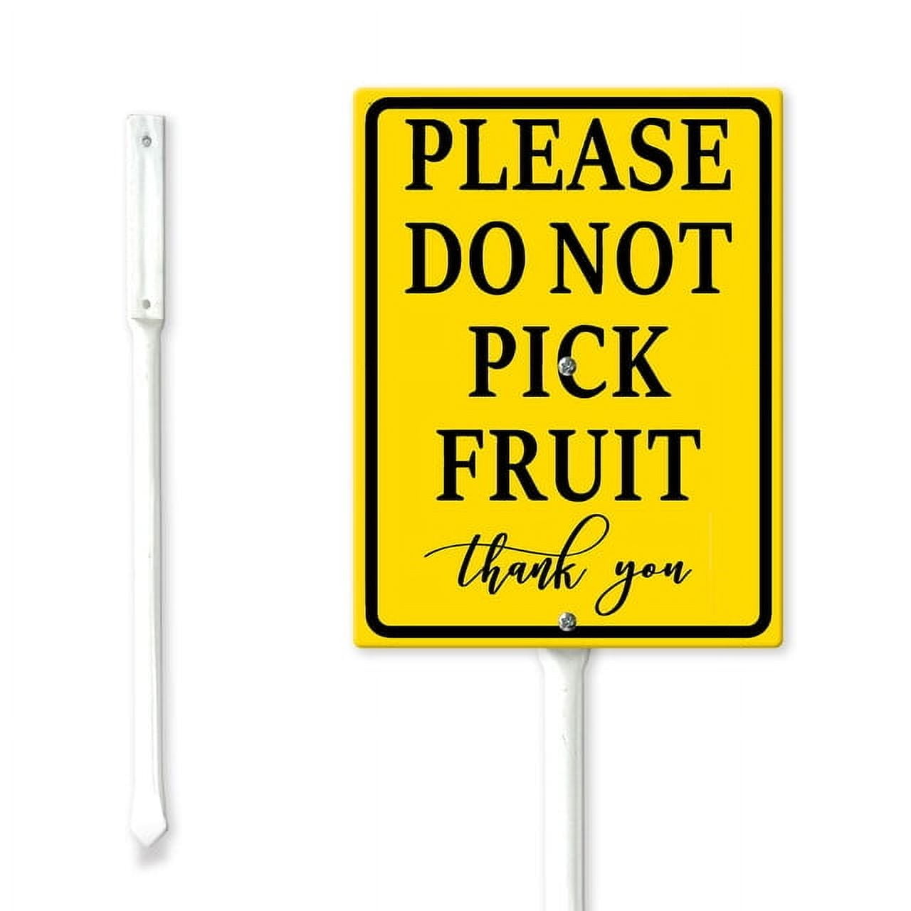 SRongmao Farm Sign Please Do Not Pick Fruit Sign with Stake 4.6x6inch ...