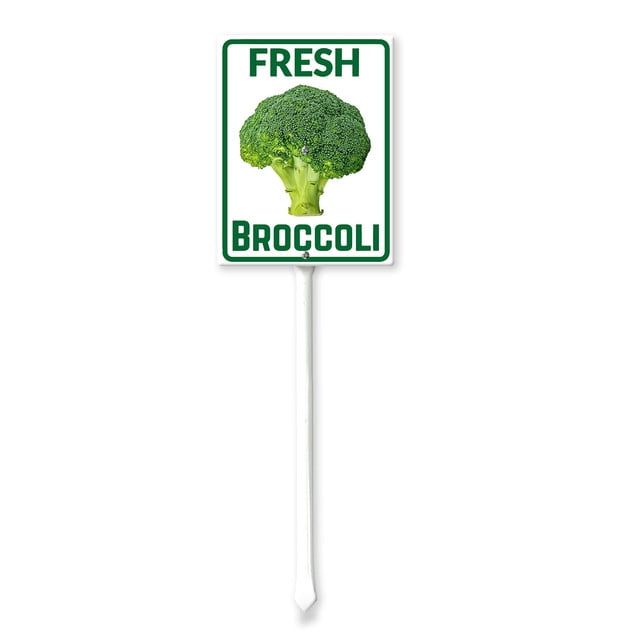 SRongmao Farming Vegetable Garden Sign Broccoli Sign with Stake Yard ...