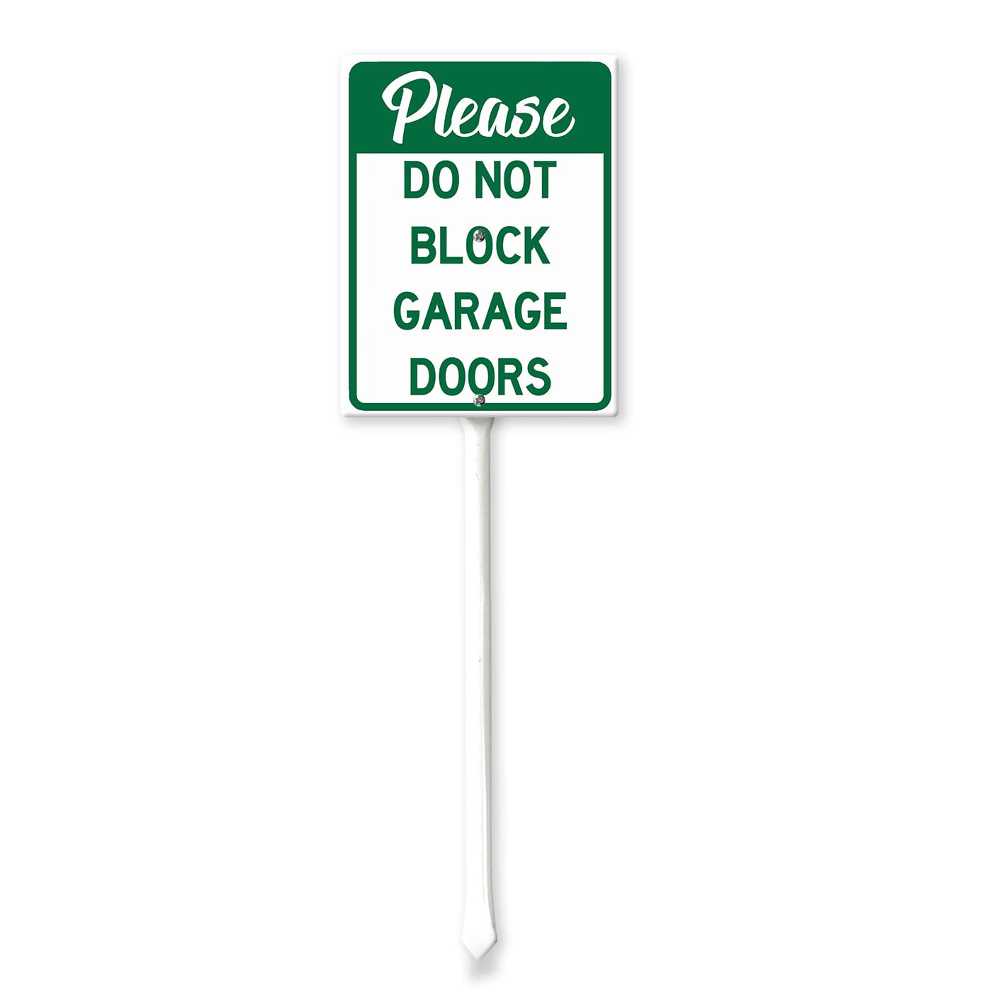 SRongmao Garage Sign Do Not Block Garage Doors Sign with Stake Outdoor ...