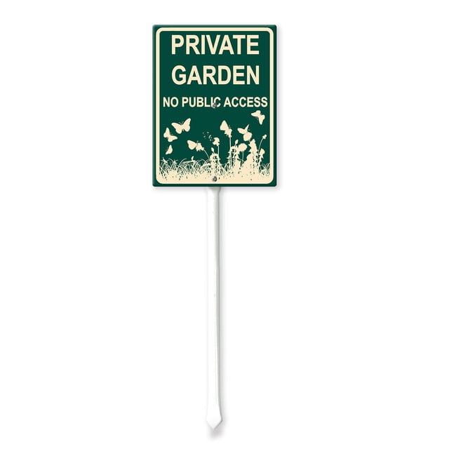 SRongmao Garden Sign Private Garden No Public Access Yard Sign with ...