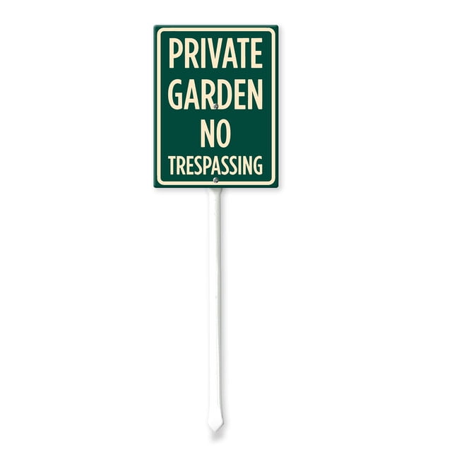 SRongmao Garden Sign Private Garden No Trespassing Yard Sign with Stake ...