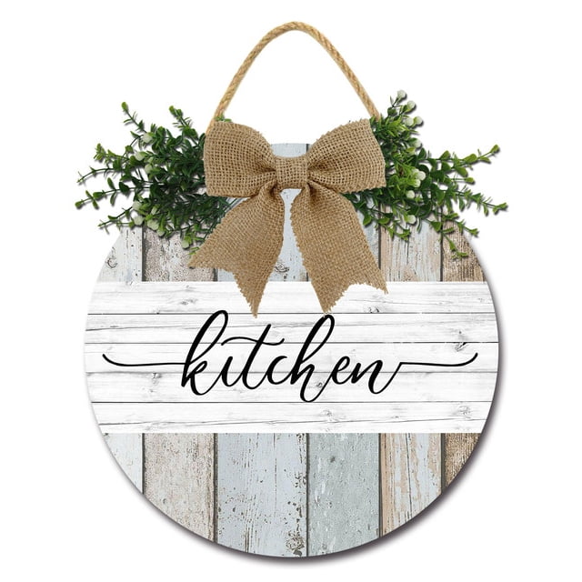 SRongmao Kitchen Sign Door Sign Farmhouse Kitchen Wall Decor Farmhouse ...