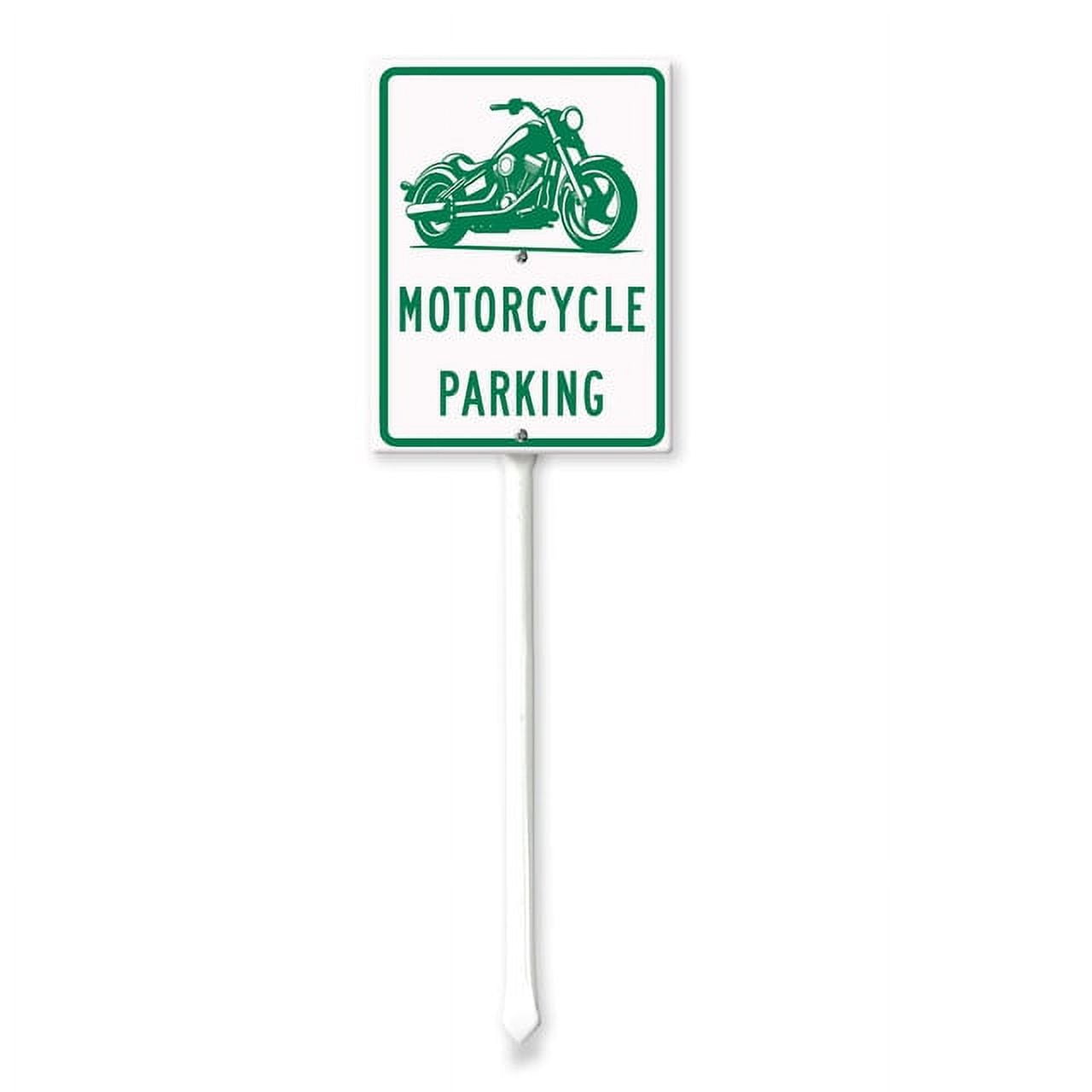 SRongmao Motorcycle Parking Yard Sign with Stake 8x12inch Aluminum ...
