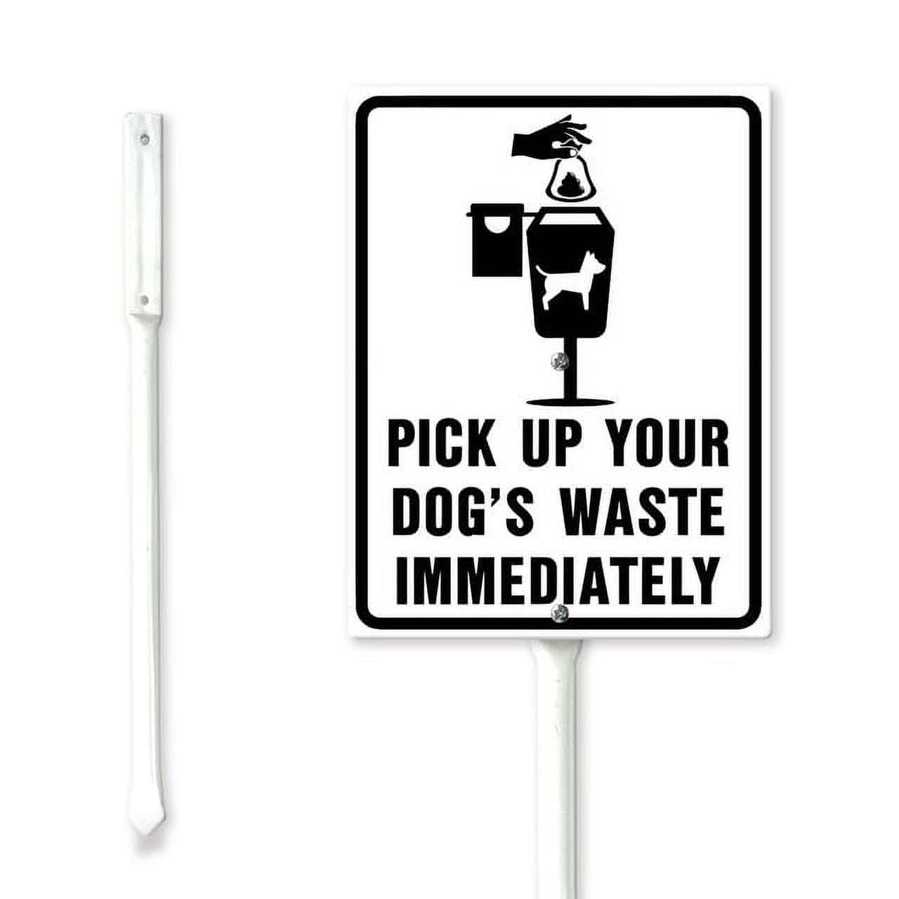 SRongmao No Dog Poop Plaque Sign Pick Up After Your Dog's Waste ...