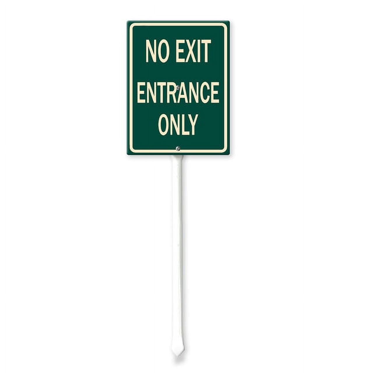 SRongmao No Exit Entrance Only Yard Sign with Stake 8x12inch Rustproof ...