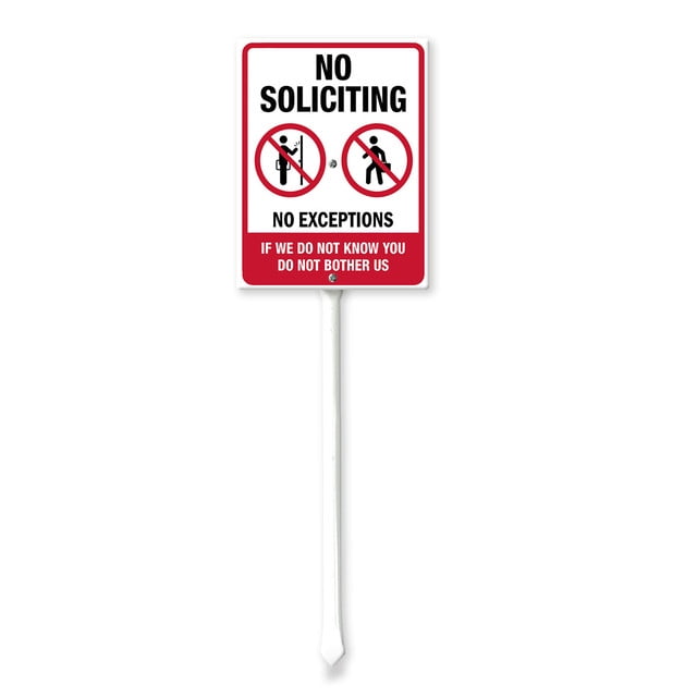 SRongmao No Soliciting If We Do Not Know You Do Not Bother Us Sign with ...