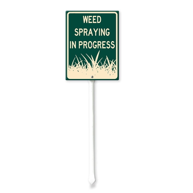 SRongmao Outdoor Yard Sign Weed Spraying in Progress Yard Sign with ...