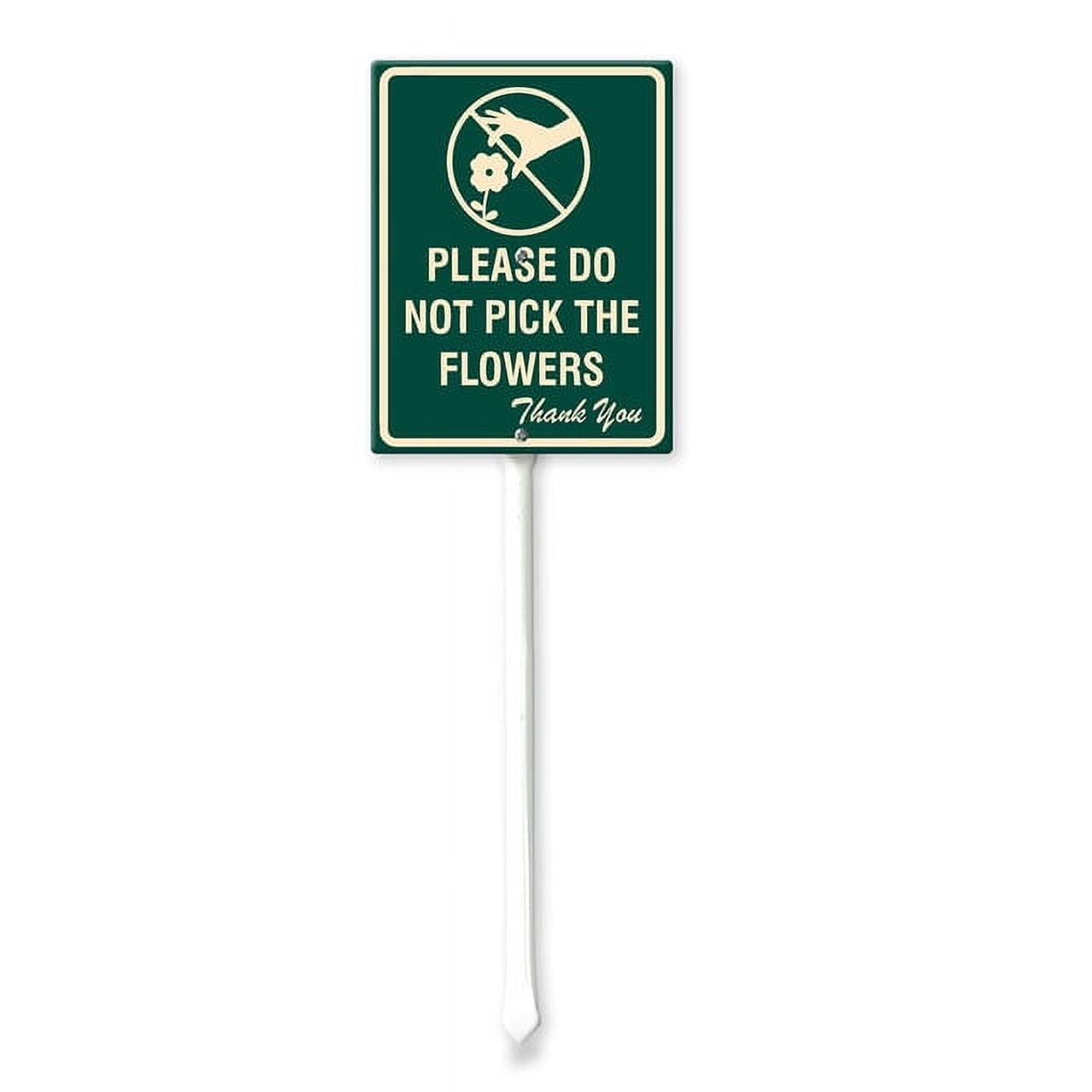 SRongmao Please Do Not Pick The Flowers Sign for Yard with Stake ...