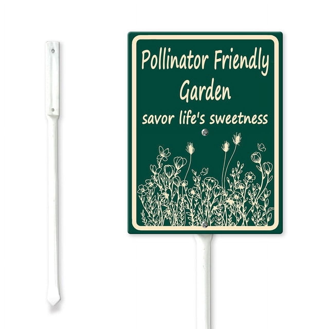 SRongmao Pollinator Friendly Garden Savor Life's Sweetness Yard Sign ...