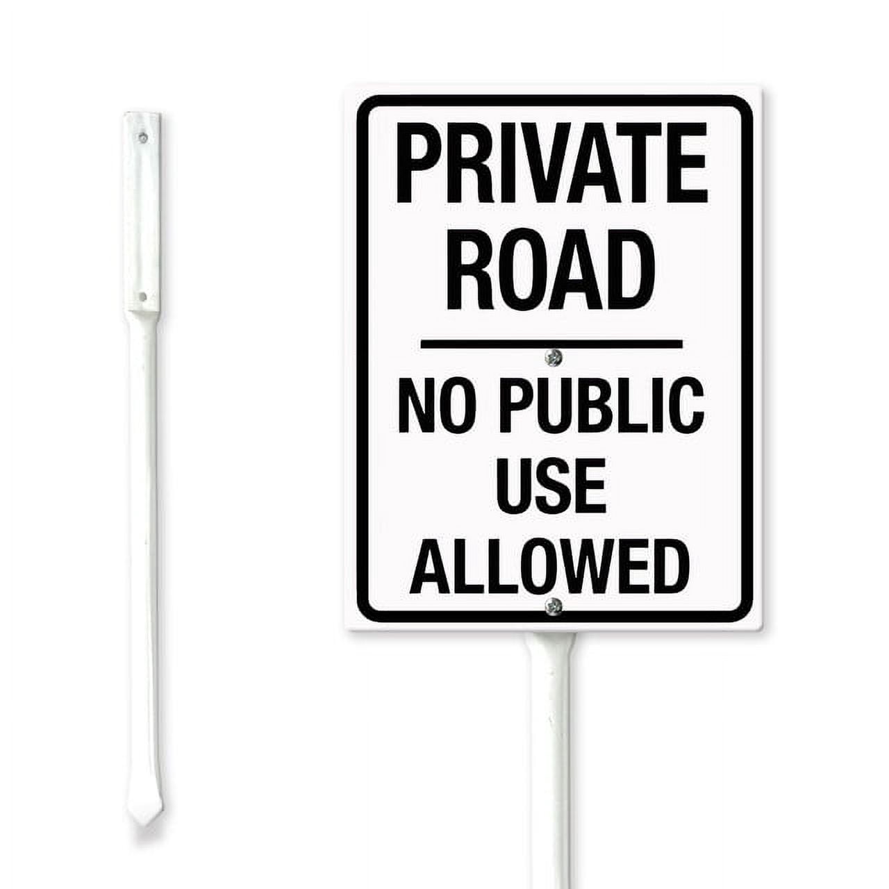 SRongmao Private Property Sign Private Road No Public Use Allowed Yard ...