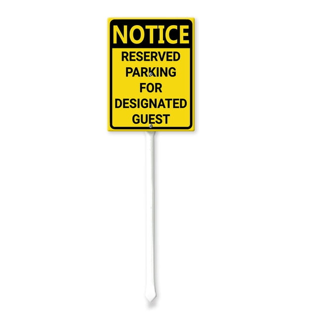 SRongmao Reserved Parking For Designated Guest Sign with Stake ...