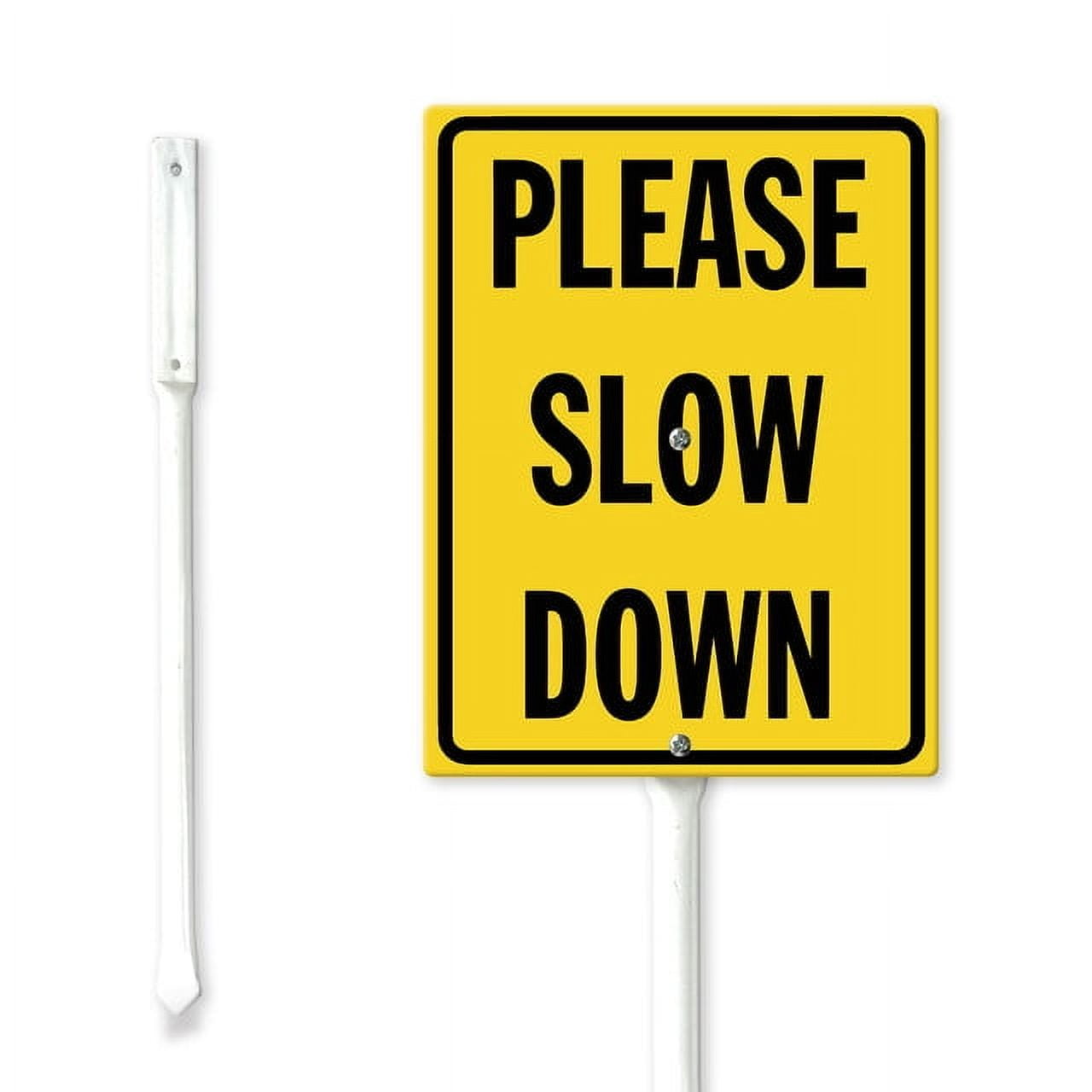 SRongmao Slow Down Yard Sign Please Slow Down Yard Sign with Stake ...