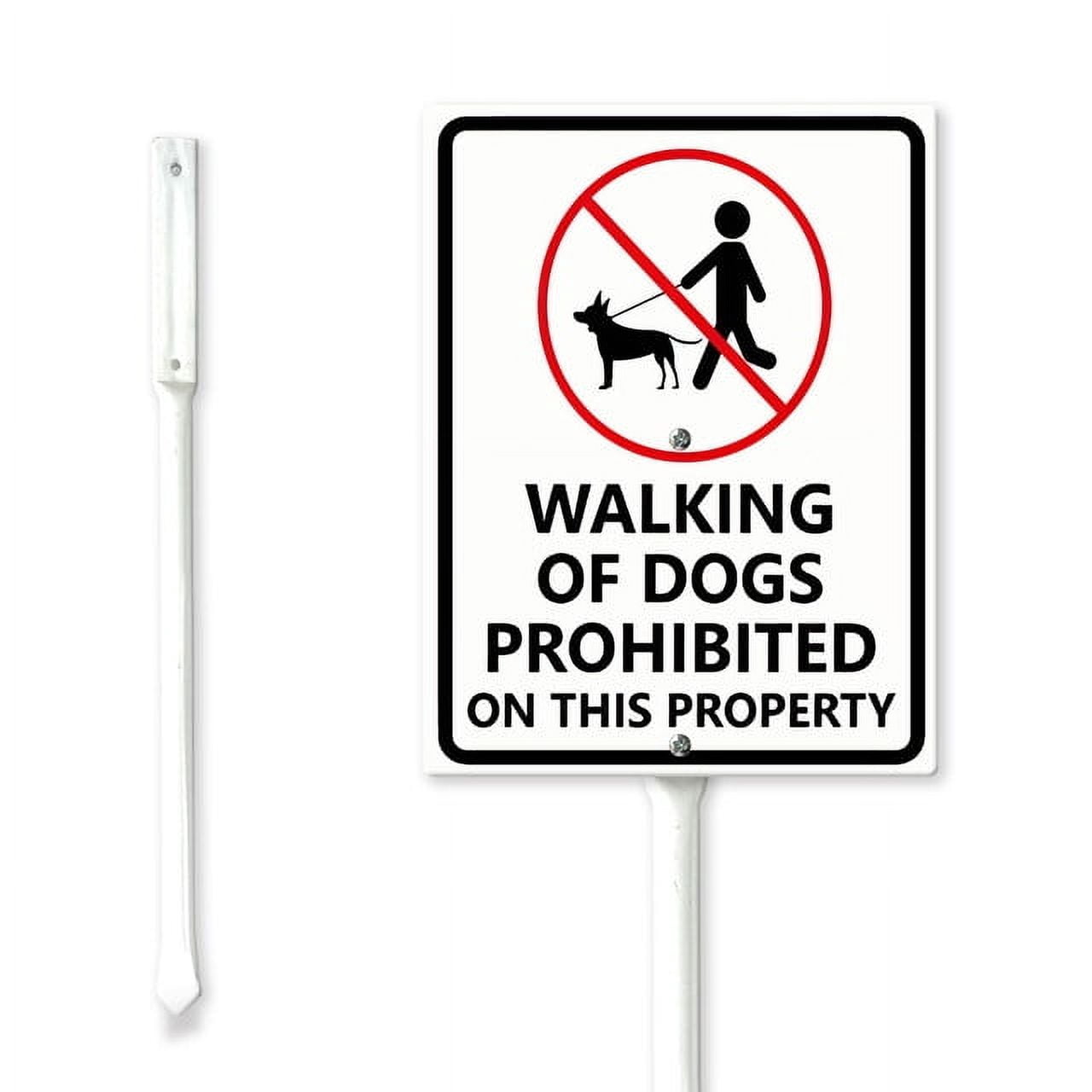 SRongmao Walking Of Dogs Prohibited On This Property Yard Sign with ...