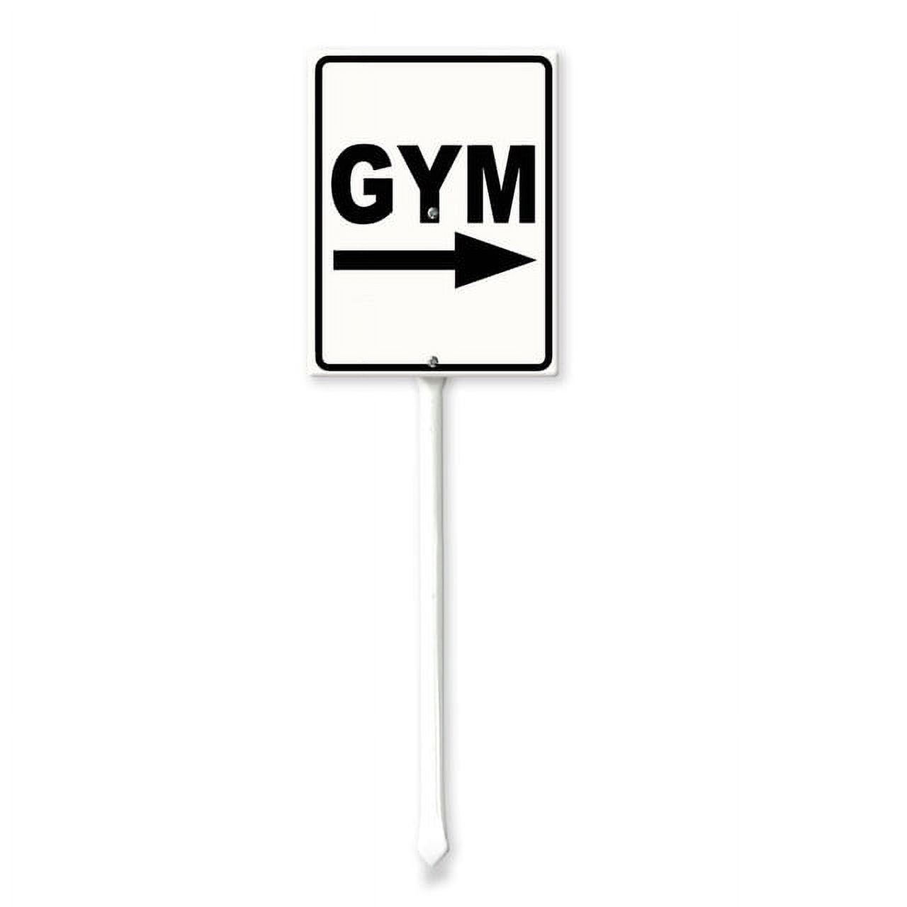 SRongmao Yard Sign Gym Sign with Stake Right Arrow 4.6x6inch Yard ...
