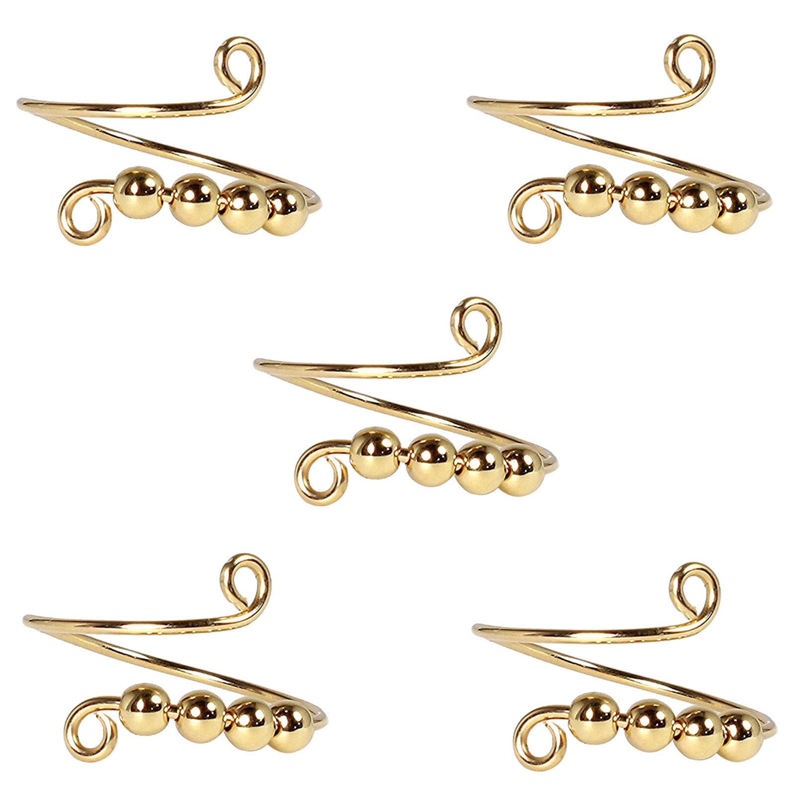 SRstrat Adjustable Knitting Loop Crochet Ring Silver Sparrow Fish ...