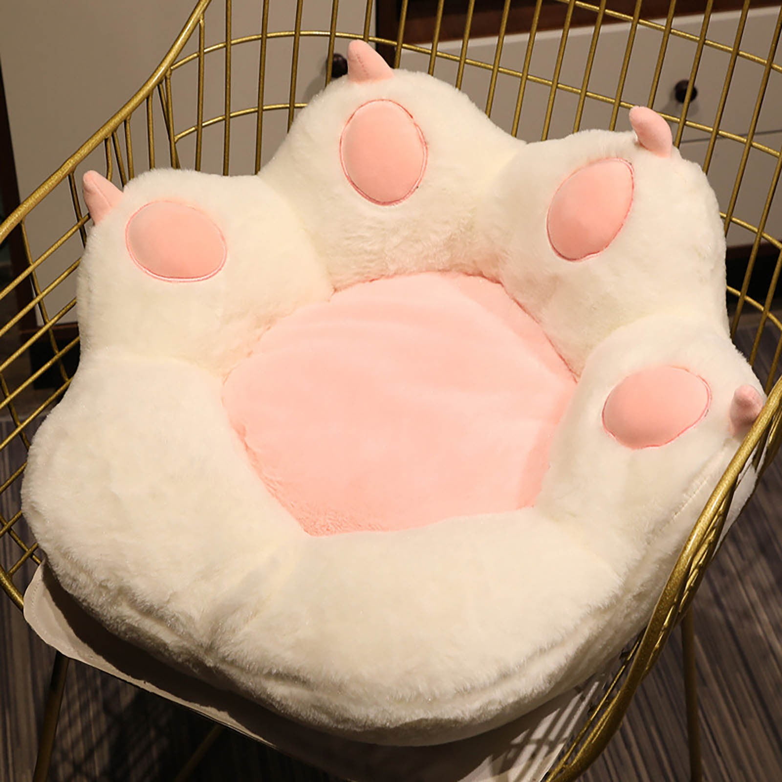 SRstrat Cat Paw Cushion Comfy Kawaii Chair Plush Cushions Shape Lazy ...