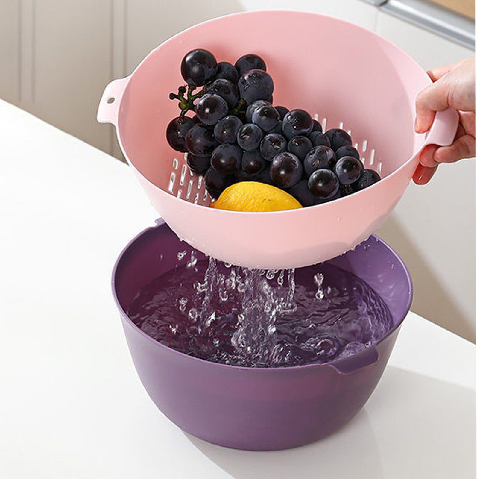 SRstrat Collapsible Multipurpose Plastic Washing Basin,Double-layer ...