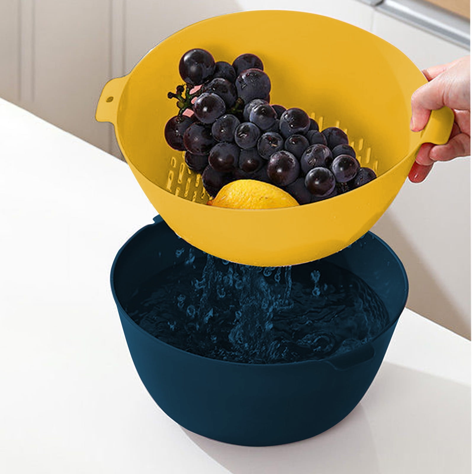 SRstrat Collapsible Multipurpose Plastic Washing Basin,Double-layer ...