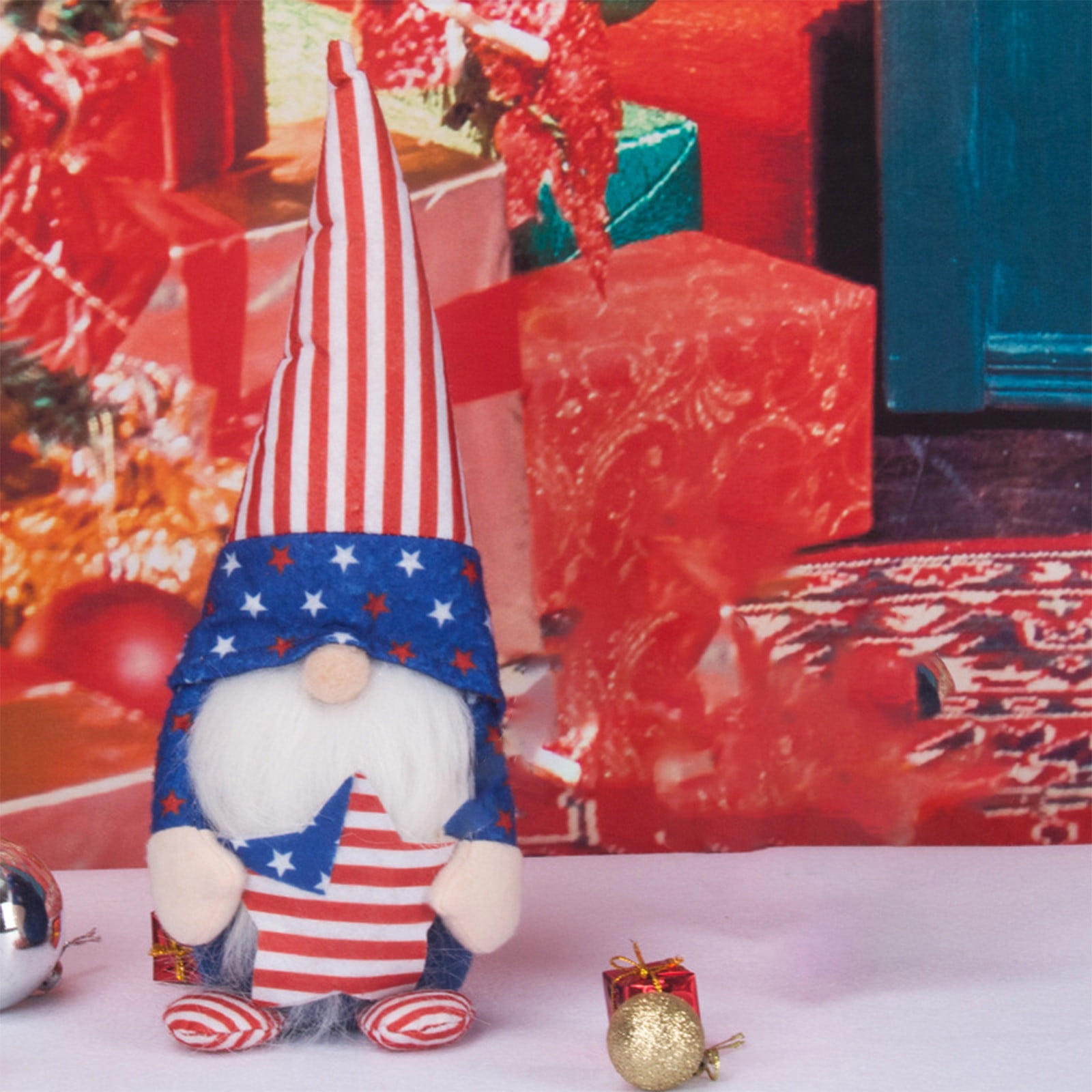 SRstrat Independence Day 4th Of July Plush Doll Gnomes Figurines Table ...
