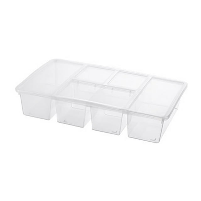 SRstrat Plastic Storage Containers Divided Tray With Lid Sealed ...