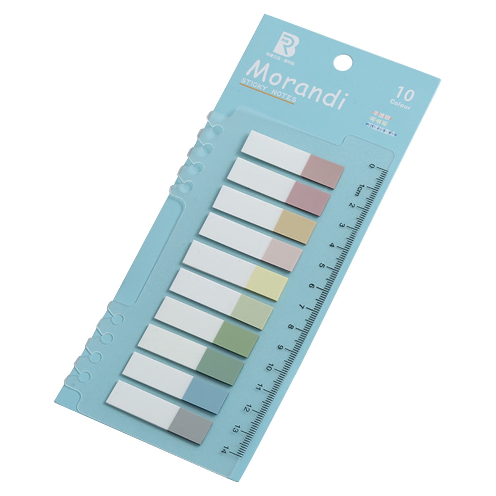 SRstrat Transparent Sticky Notes Set,Morandi Color Transparent Pet ...