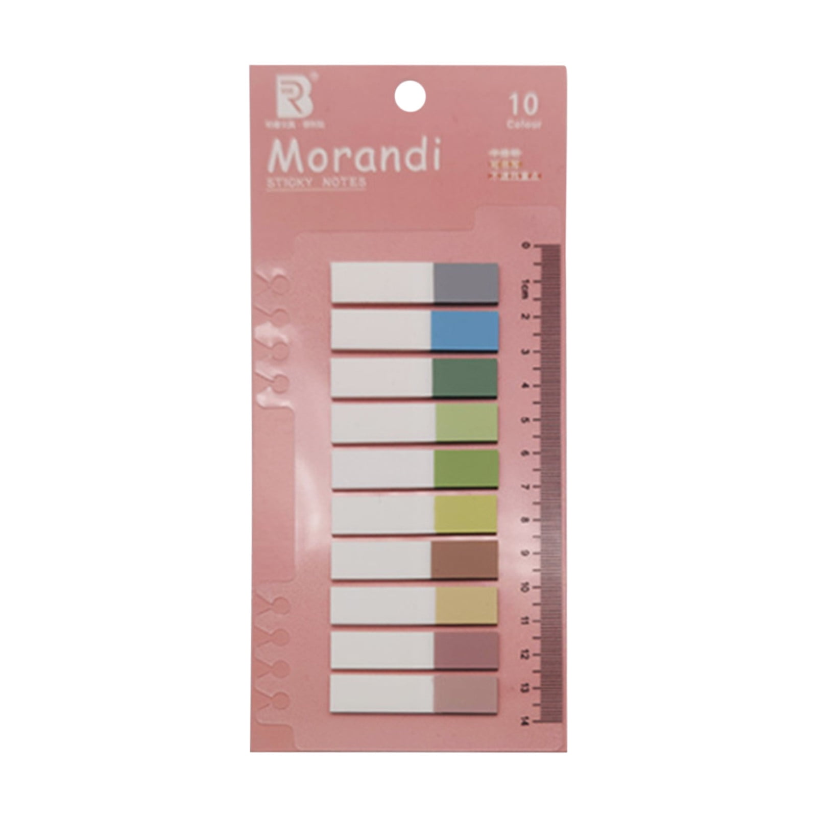 SRstrat Transparent Sticky Notes Set,Morandi Color Transparent Pet ...