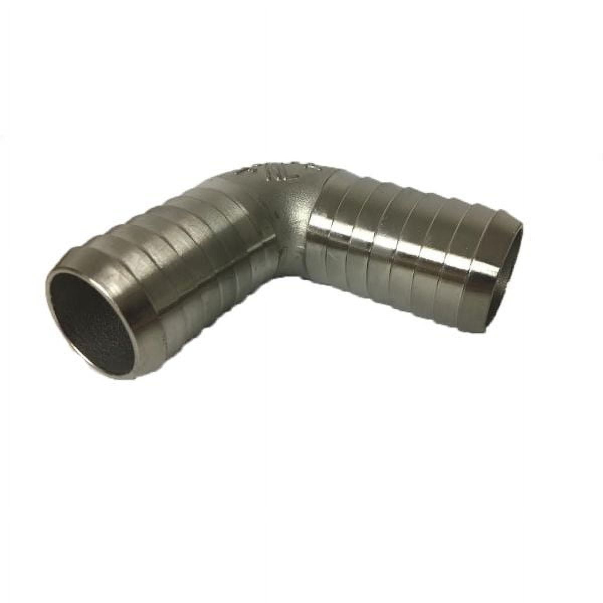 SS 1" Barb x 1" Barb 90 Degree Stainless Insert Fitting - Walmart.com