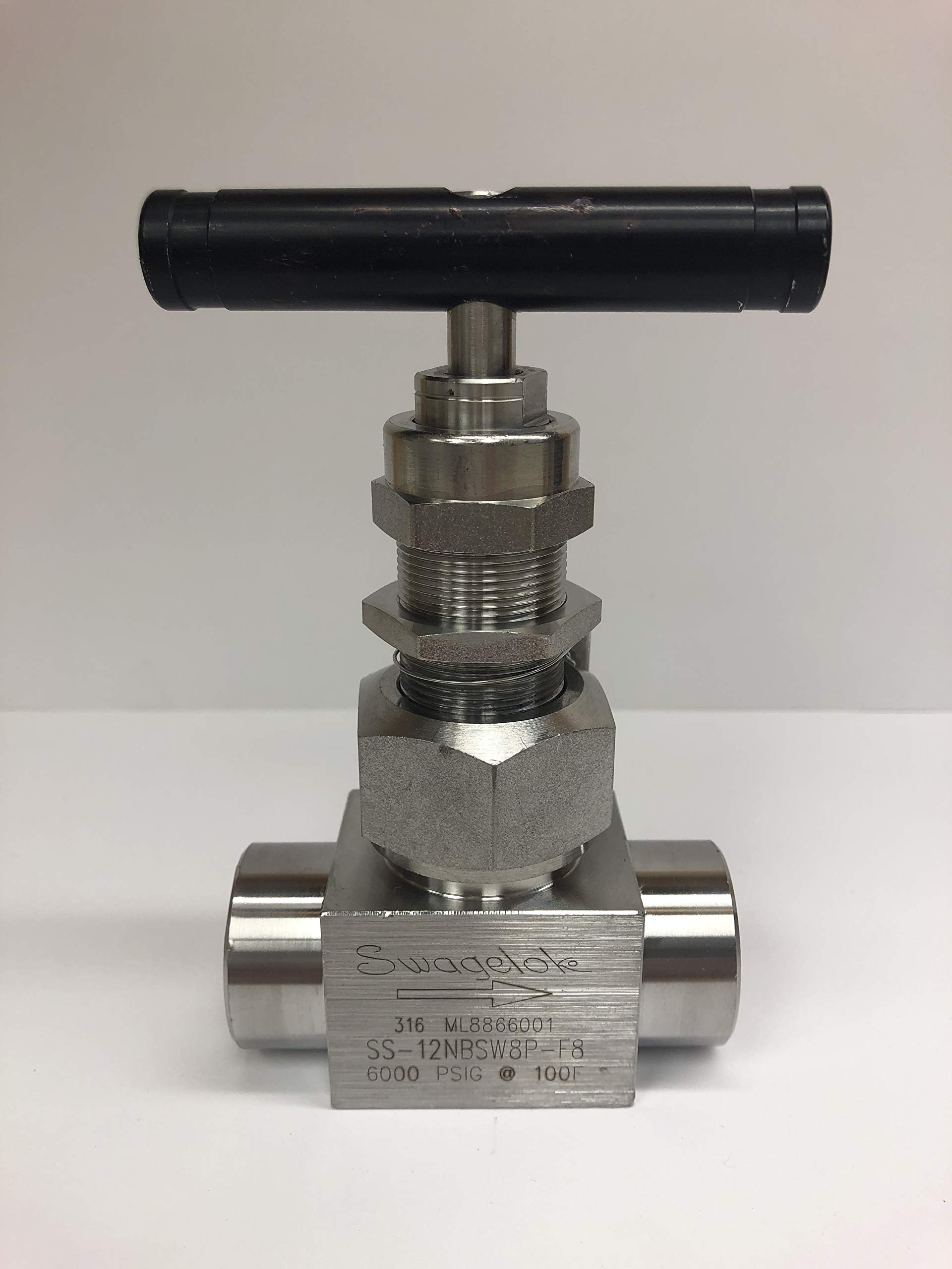 SS-12NBSW8P-F8 | Swagelok Union Bonnet Needle Valve, Inlet : 1/2" Pipe ...