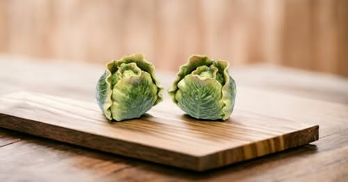 SS--20735, 2.75 Inch Painted Green Cabbage Vegetable Salt and Pepper ...