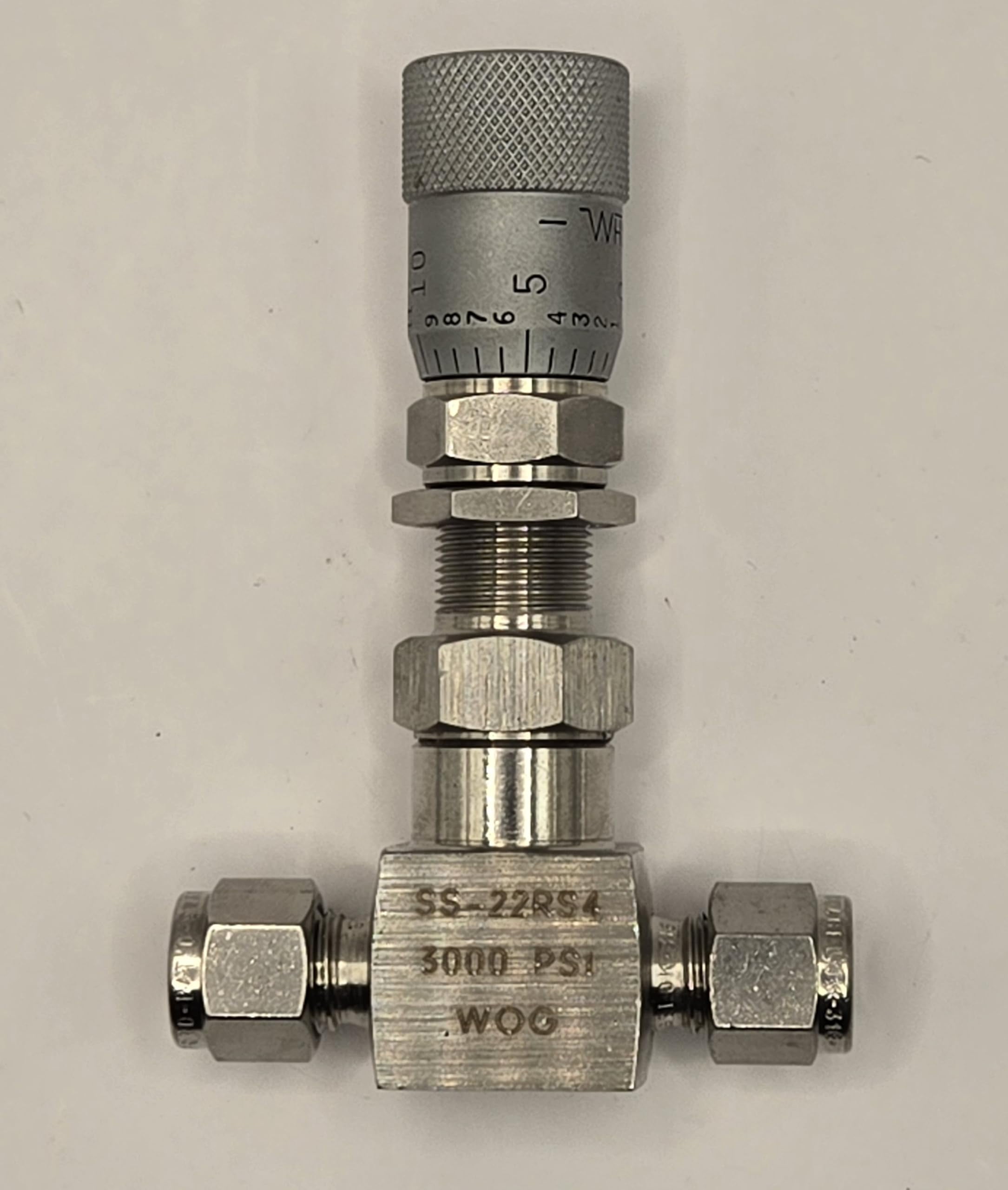 SS-22RS4 | Swagelok Micro-Metering Valve, 316 Stainless - Walmart.com