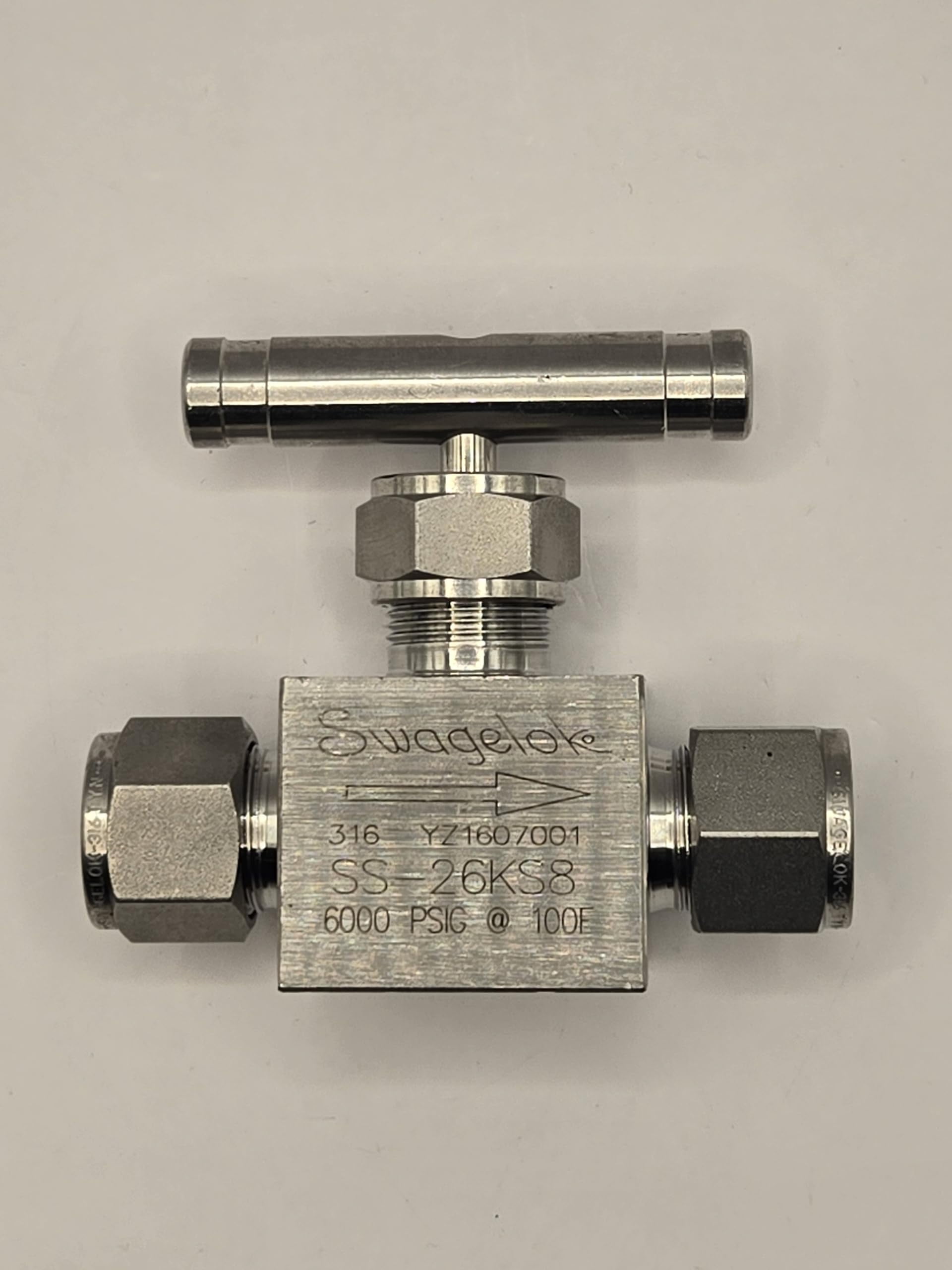 SS-26KS8 | Swagelok Integral Bonnet Needle Valve, Inlet/Outlet : 1/2 ...
