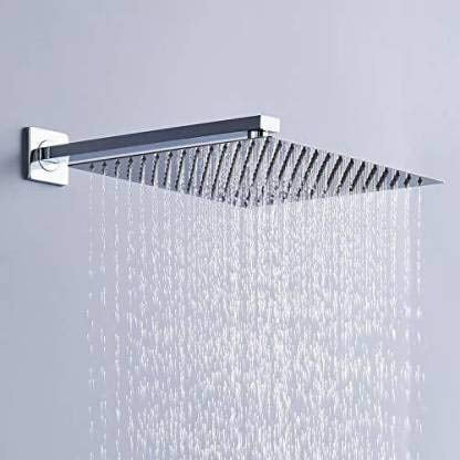 SS 304 8X8 Inch Shower With 12 inch Arm Stainless Steel Rain Shower ...