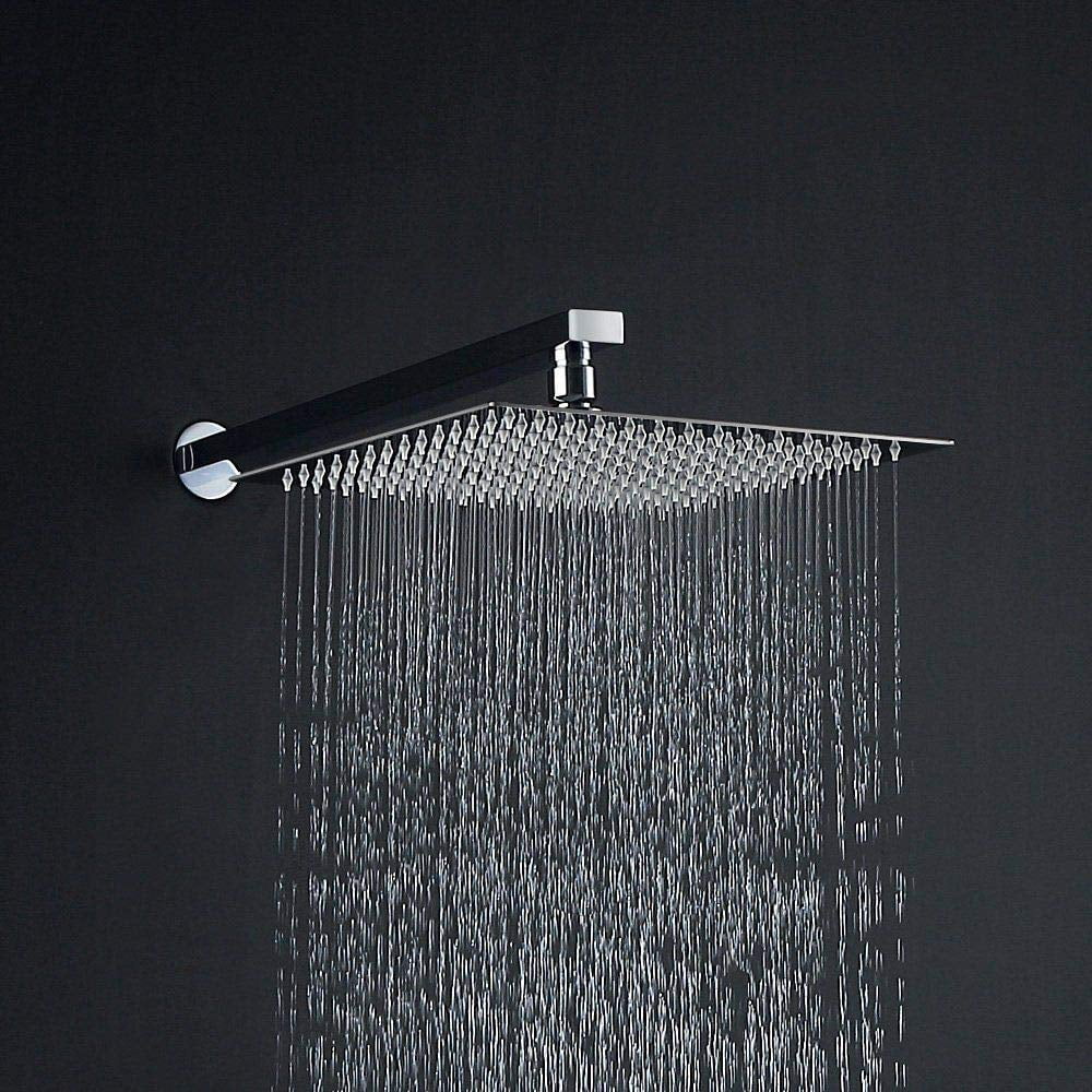 SS 304 8X8 Inch Shower With 9 inch Arm Stainless Steel Rain Shower ...