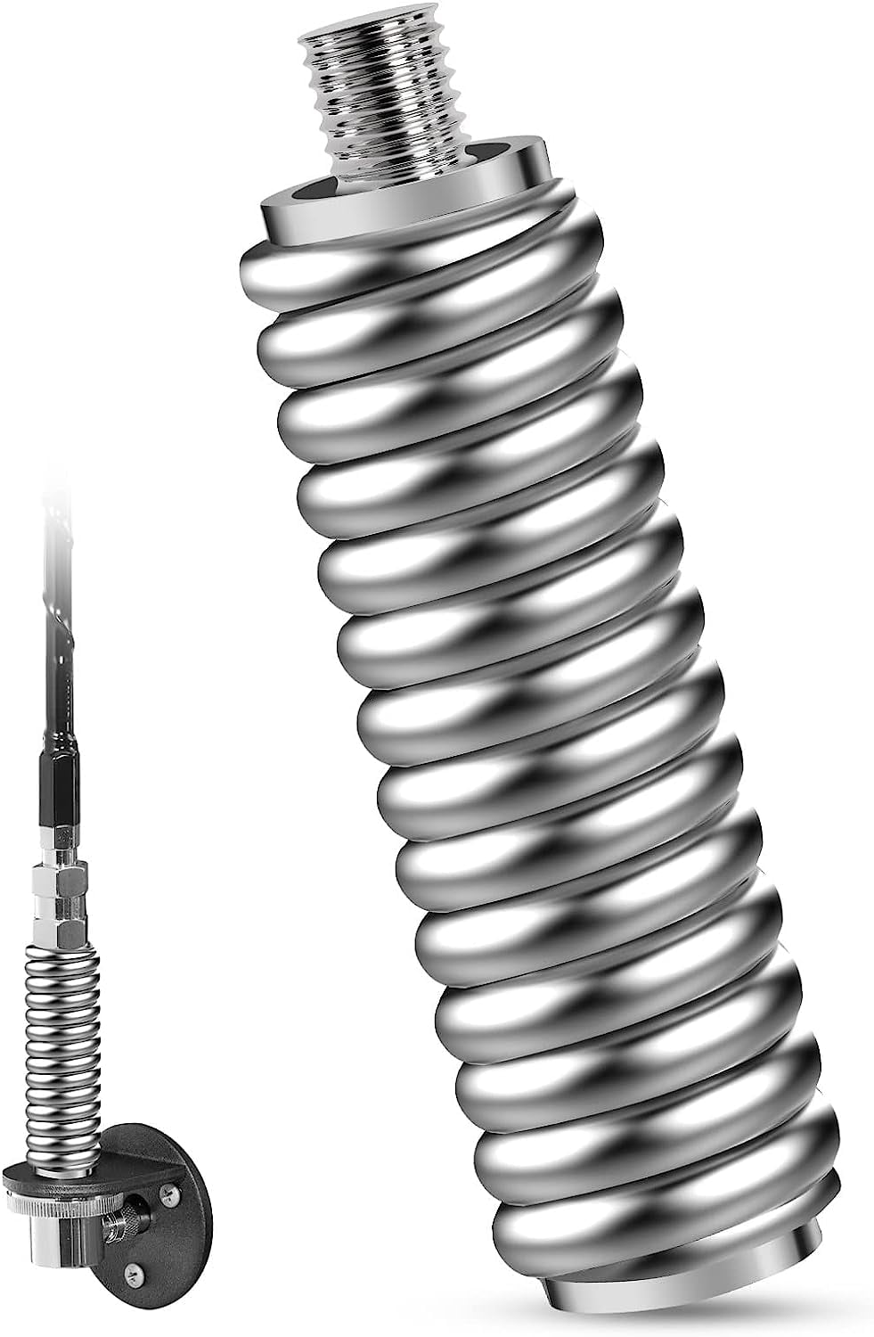 SS 3H CB Antenna Spring Mount Heavy Duty Stainless Steel Antenna Spring ss-3h-cb-antenna-spring-mount-heavy-duty-stainless-steel-antenna-spring