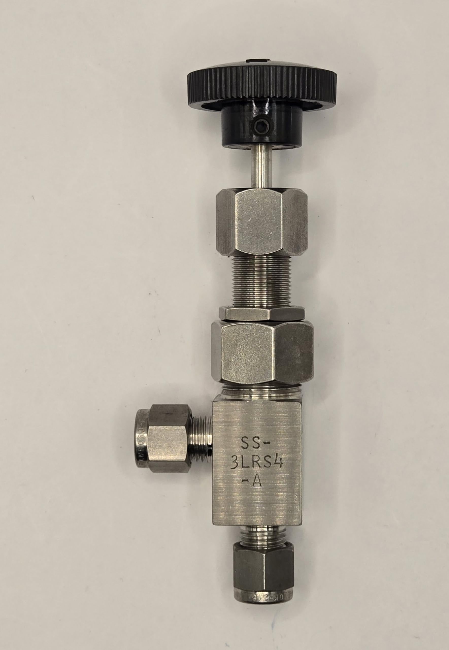 SS-3LRS4-A | Swagelok Metering Valve,1/4 in. OD Compression x 1/4in. OD Compression, Angle ...