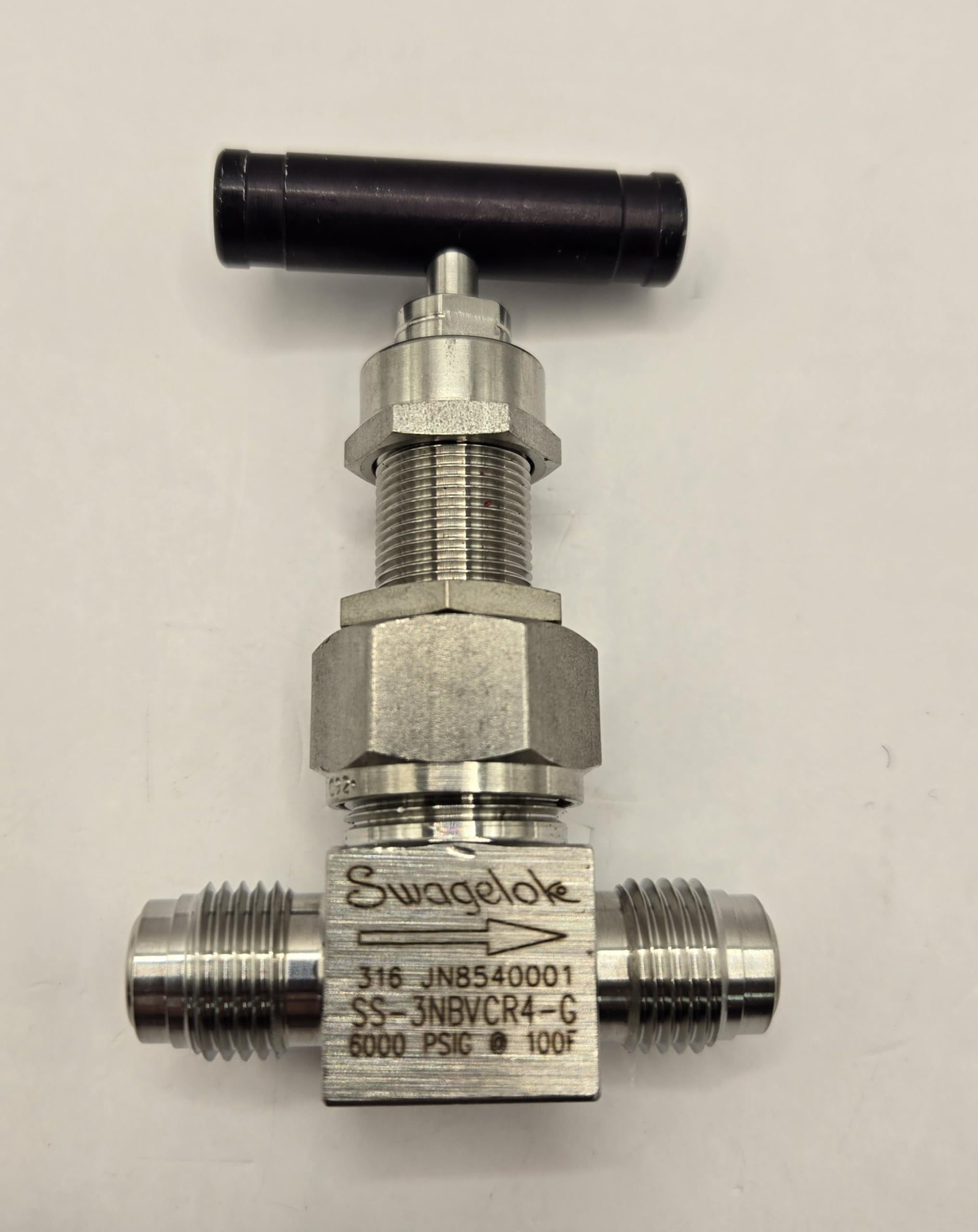 SS-3NBVCR4-G | Swagelok Severe Service Union Bonnet Needle Valve, (2 ...