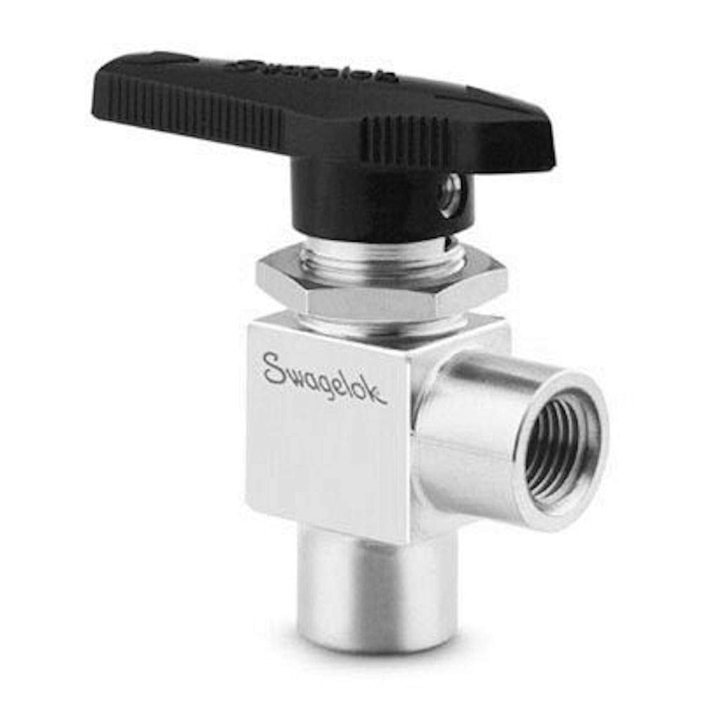 SS-44F6-A | Swagelok Ball Valve, Angle, (2 Way), Inlet/Outlet : 3/8 ...