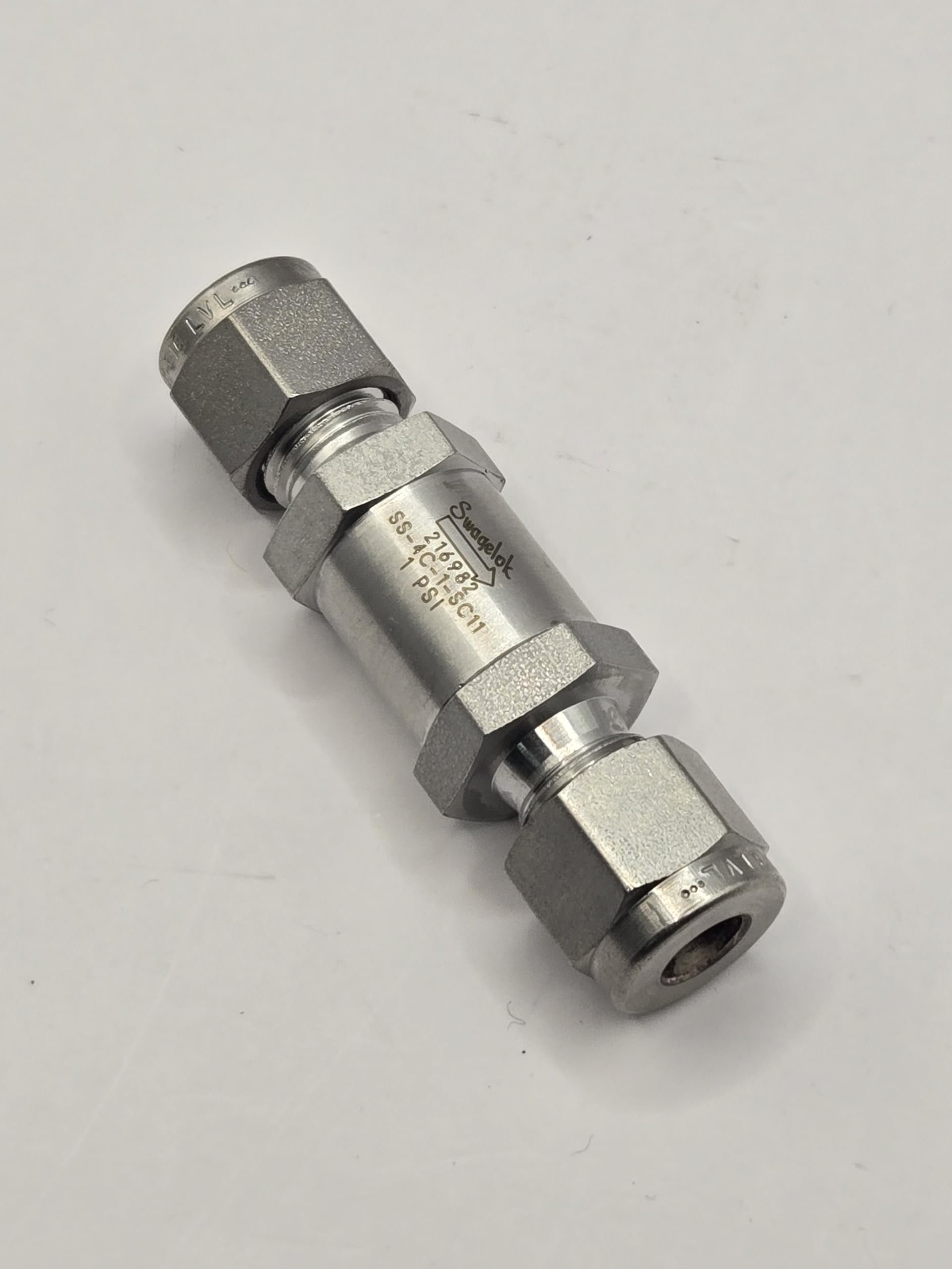SS-4C-1-SC11 | Swagelok C-Series Check Valve, Fixed Pressure, Inlet ...