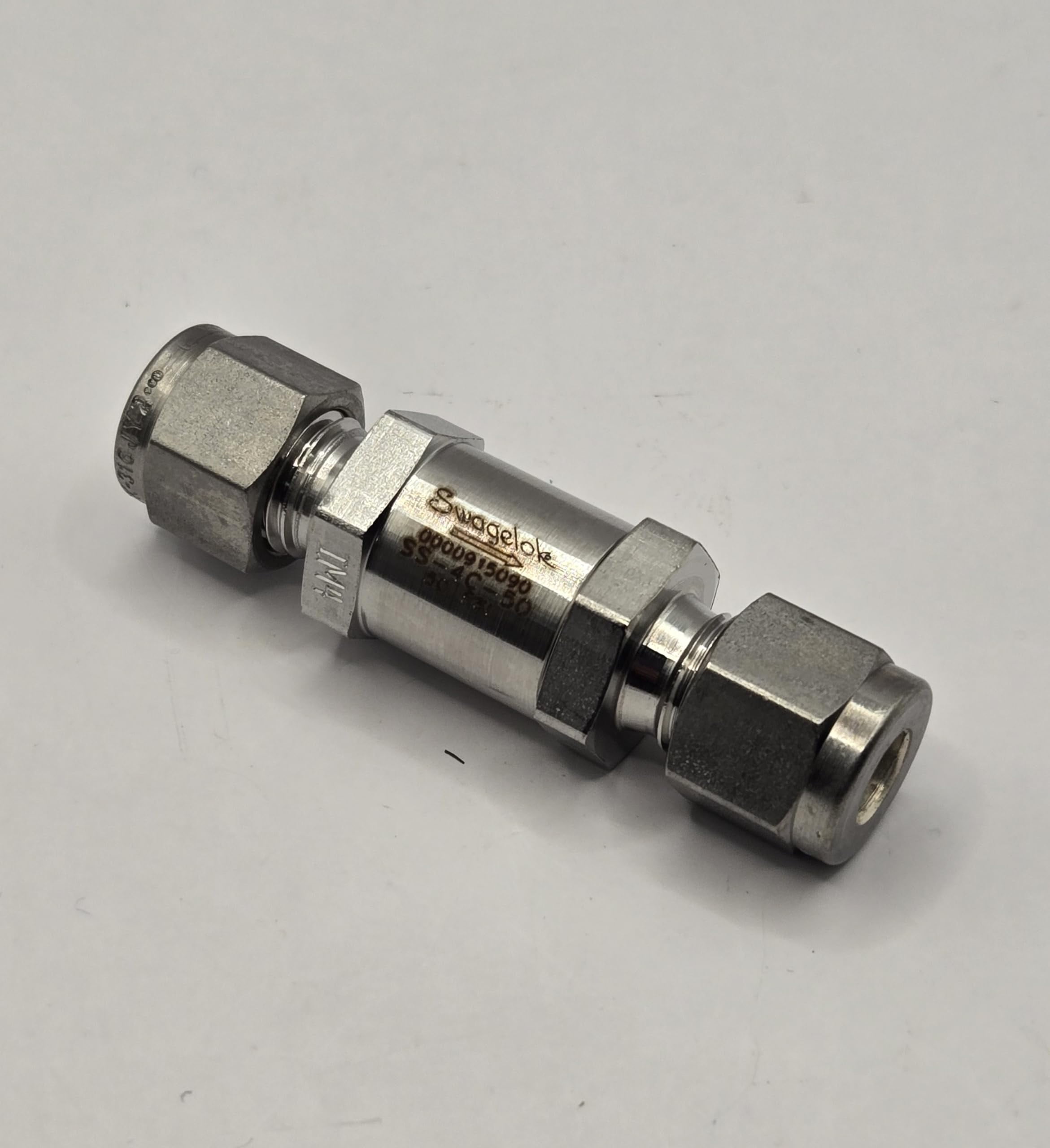 SS-4C-50 | Swagelok C-Series Check Valve, Fixed Pressure, Inlet/Outlet ...