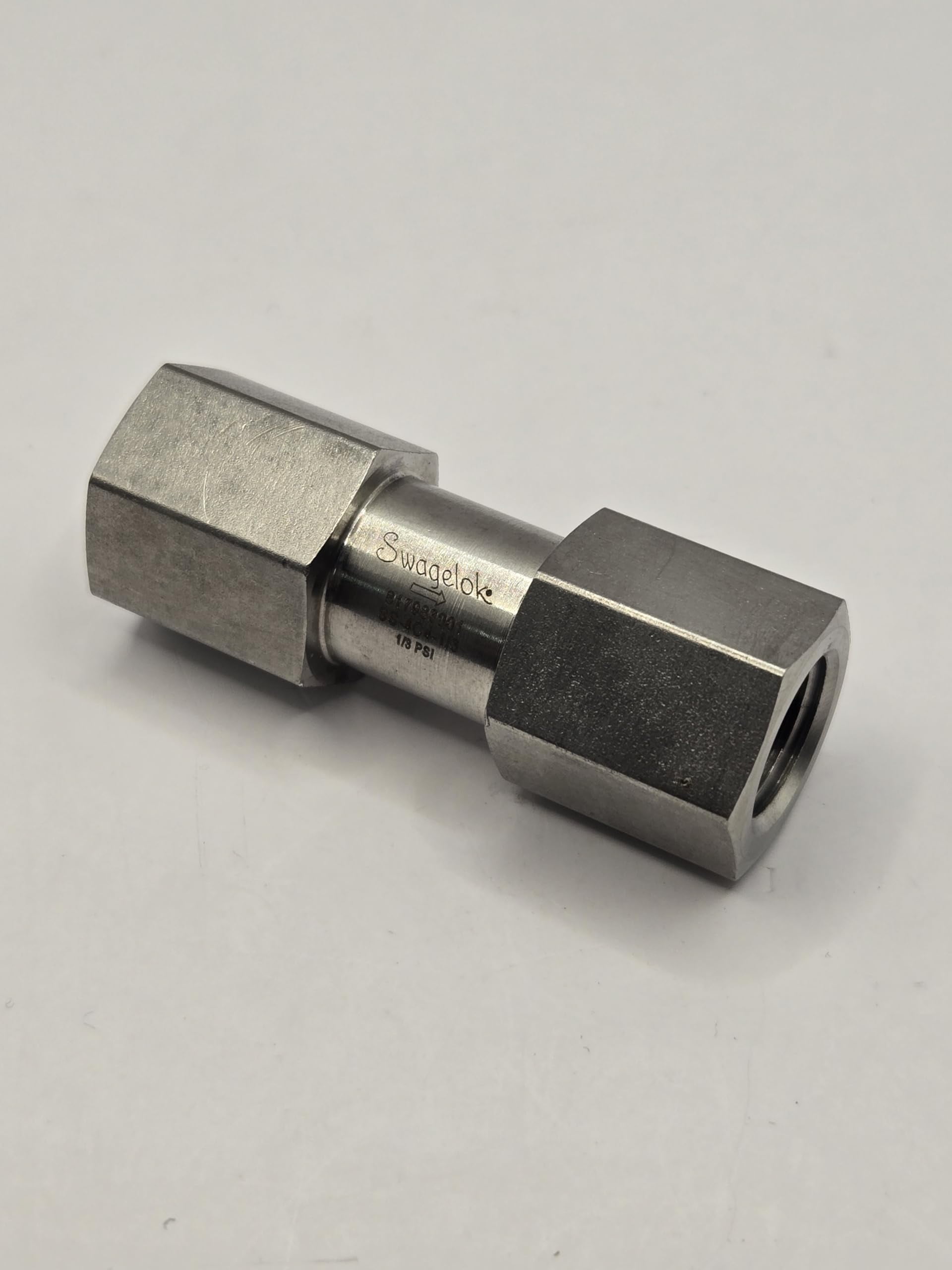 SS-4C4-1/3 | Swagelok C-Series Check Valve, Fixed Pressure, Inlet ...
