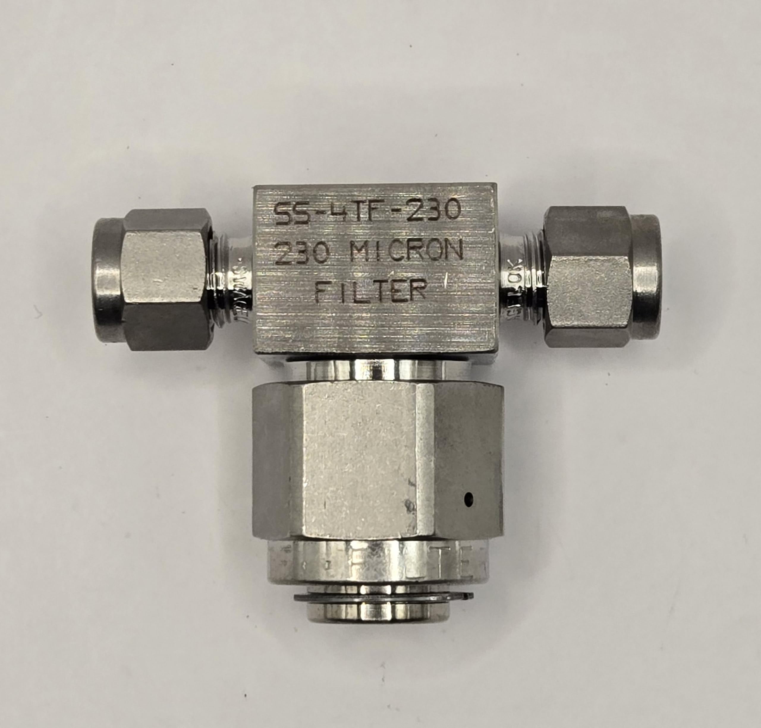 SS-4TF-230 | Swagelok, 316 Stainless Tee-Type Particulate Filter, 1/4 ...