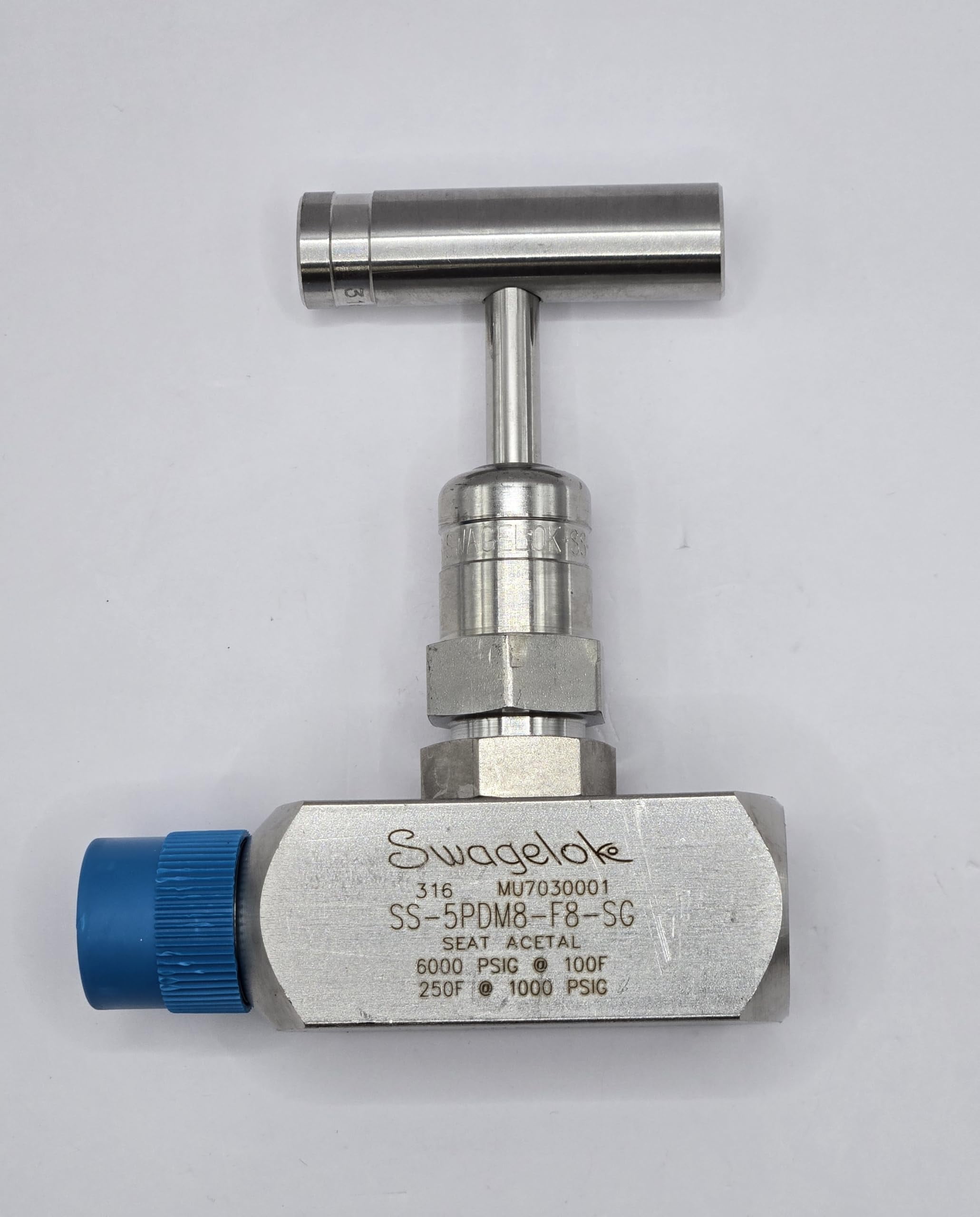 SS-5PDM8-F8-SG | Swagelok Stainless Steel Rising Plug Screwed-Bonnet ...