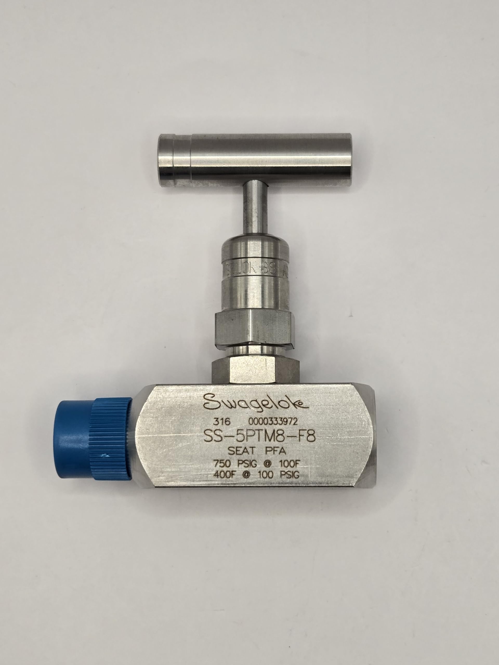 SS-5PTM8-F8 | Swagelok Rising Plug Valve, Inlet : 1/2" Male : NPT ...