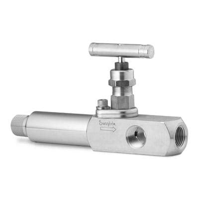 SS-6PNBGM8L-F8 | Swagelok 6P Series Screwed Bonnet Gauge Needle Valve ...