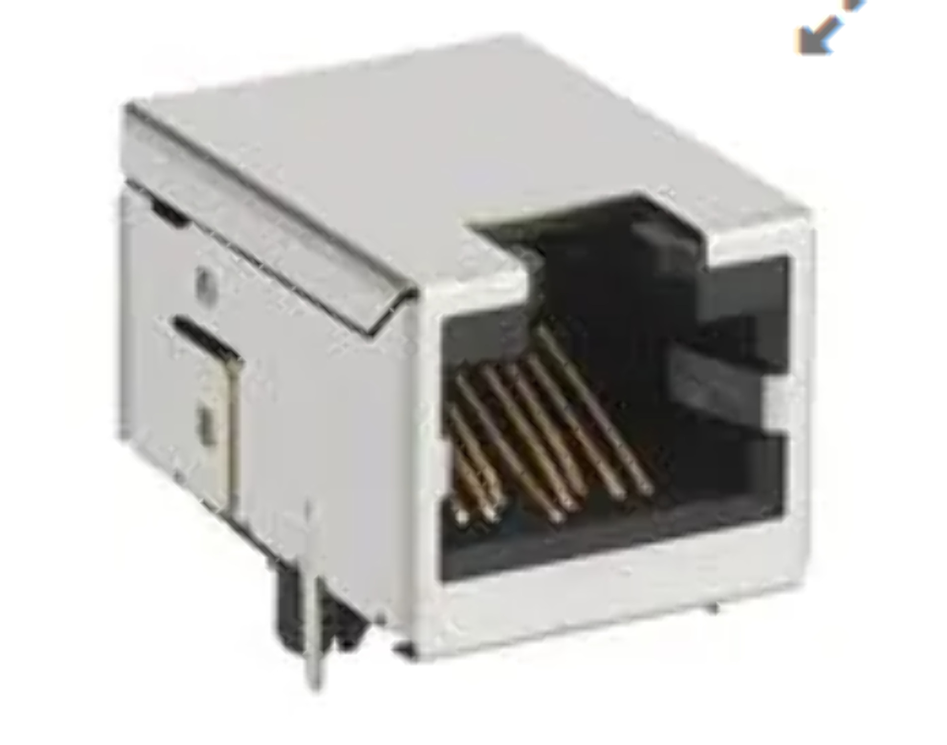 SS-748804S-YG-PG4-BZ Connector Modular Jack 8P8C R/A Shielded - Walmart.com