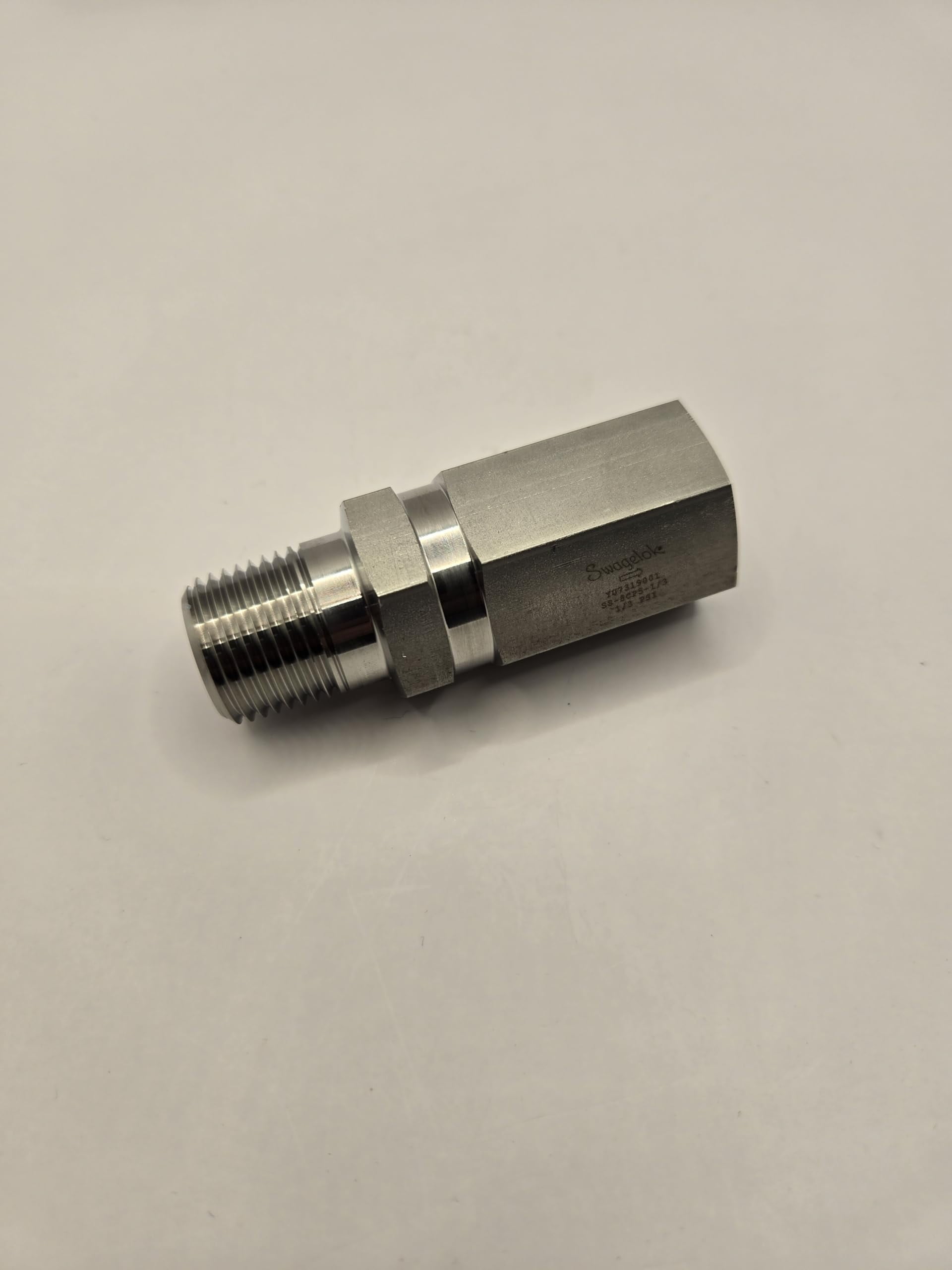 SS-8CP5-1/3 | Swagelok C-Series Check Valve, Fixed Pressure, Inlet 1/2 ...