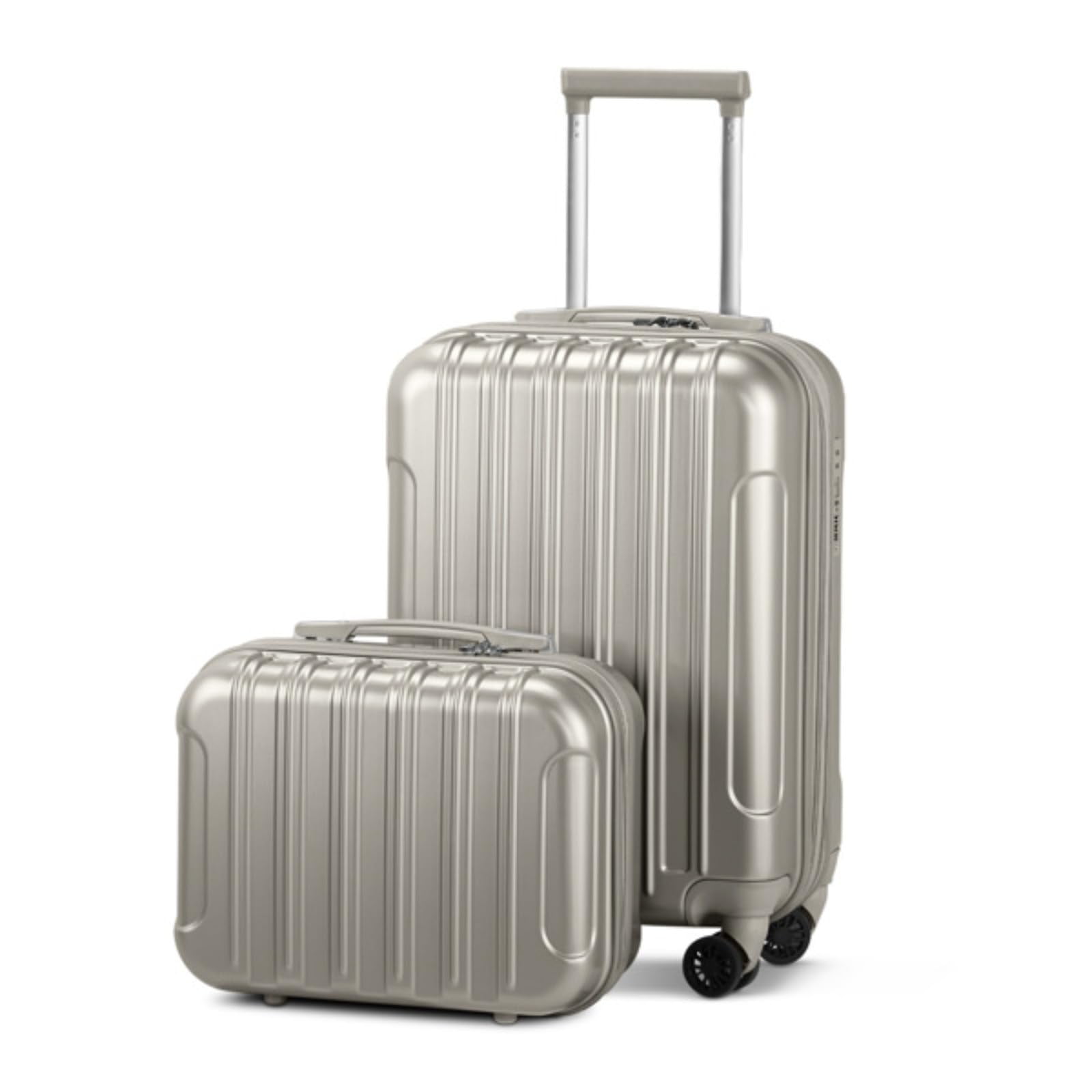 SS CIGEGE 2 Pieces of Luggage, Suitcases, Luggage Set, Silicone Handles ...