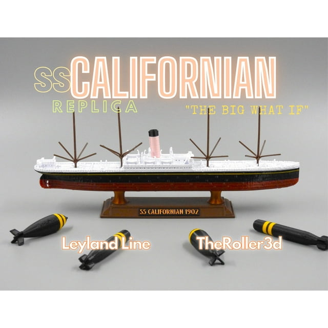 SS Californian Model 1 Foot in Length with Torpedos and Stand - Walmart.com