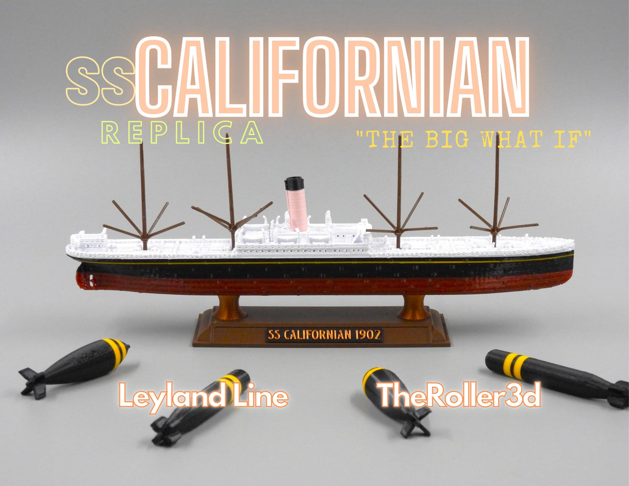 SS Californian Model 1 Foot in Length with Torpedos - Walmart.com